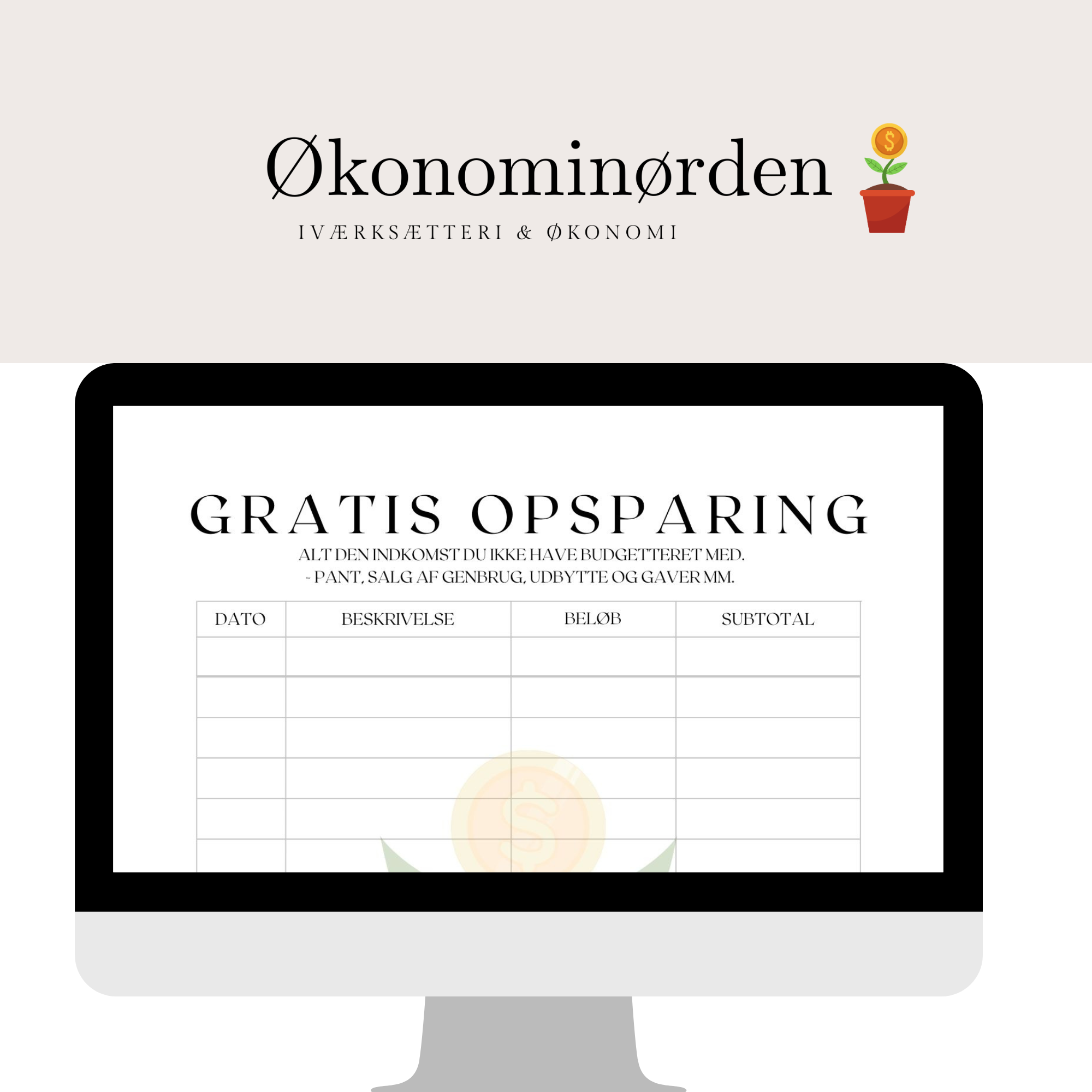 Gratis Opsparing Tracker - Økonominørden
